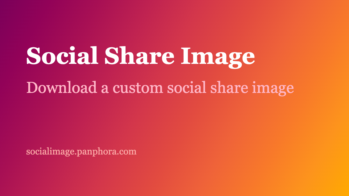 Social Share Image Generator